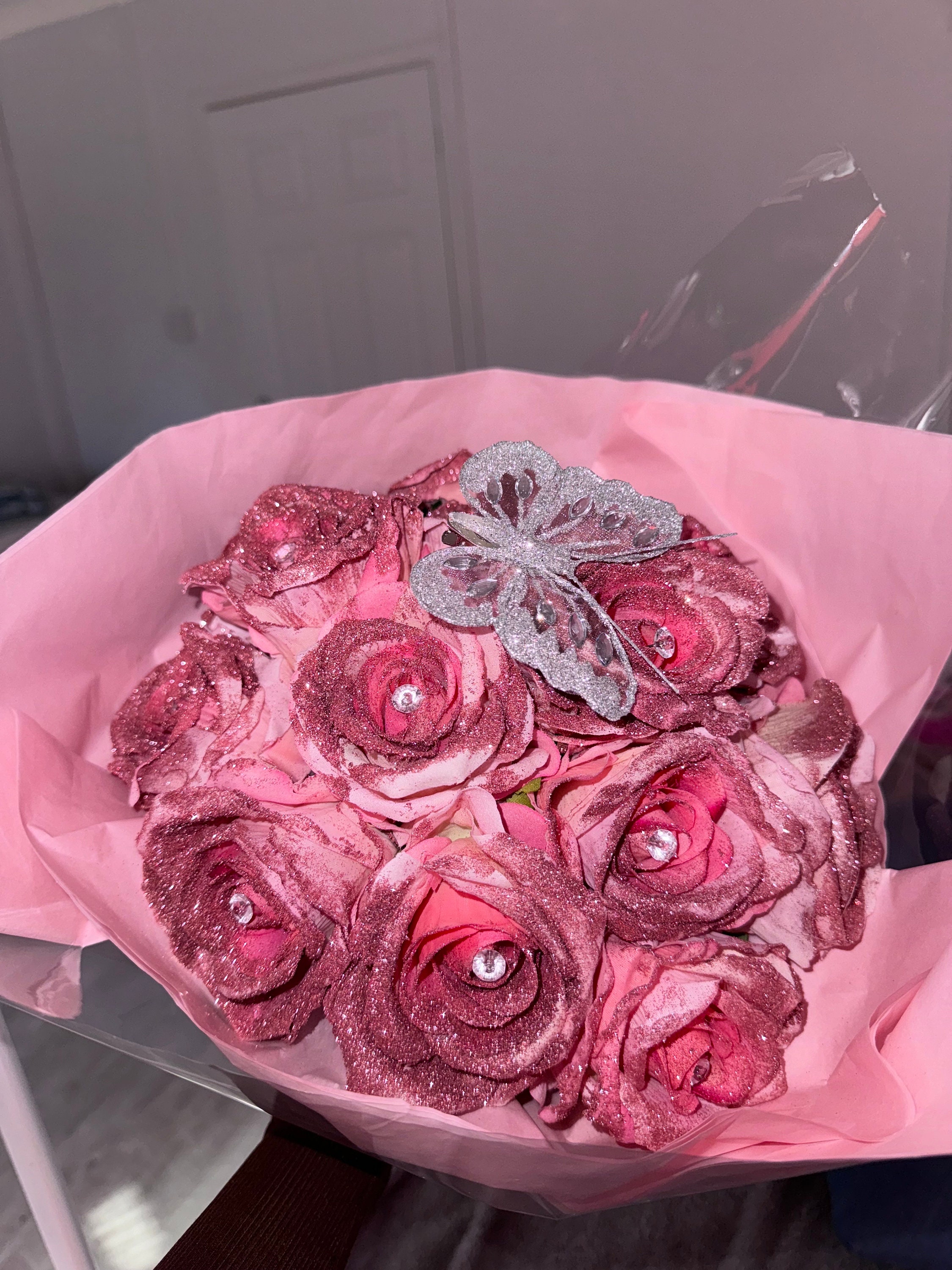 Glitter Roses - Etsy
