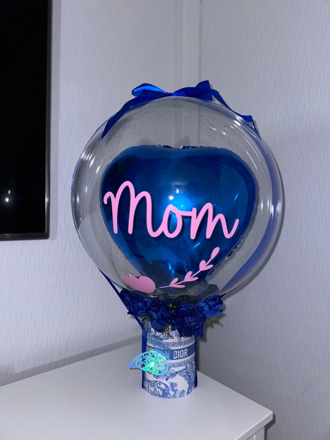 Mother’s Day Gifts/ Bobo Balloon / Glitter Roses - Etsy