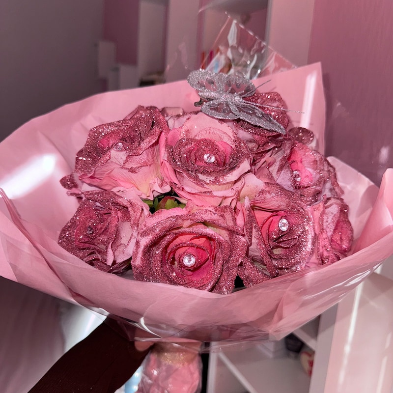 Glitter Flower Bouquet - Etsy