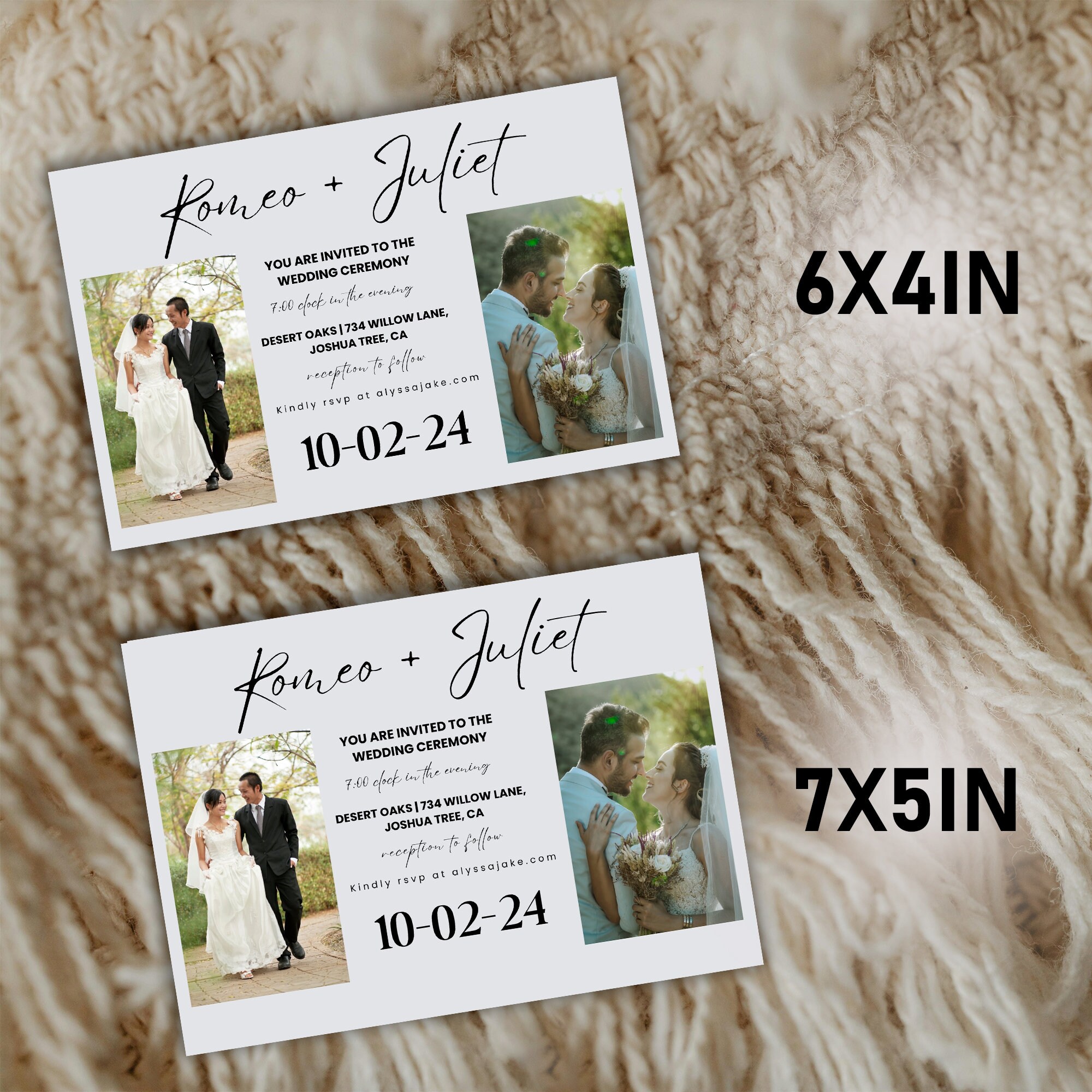 Printable Wedding Invitation Photo Collage Wedding Template Wedding ...