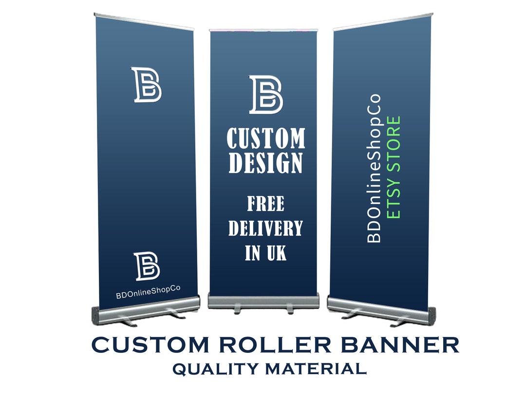 Roller Banner Display Stand Custom Printed Pull Pop up Sign Display for ...