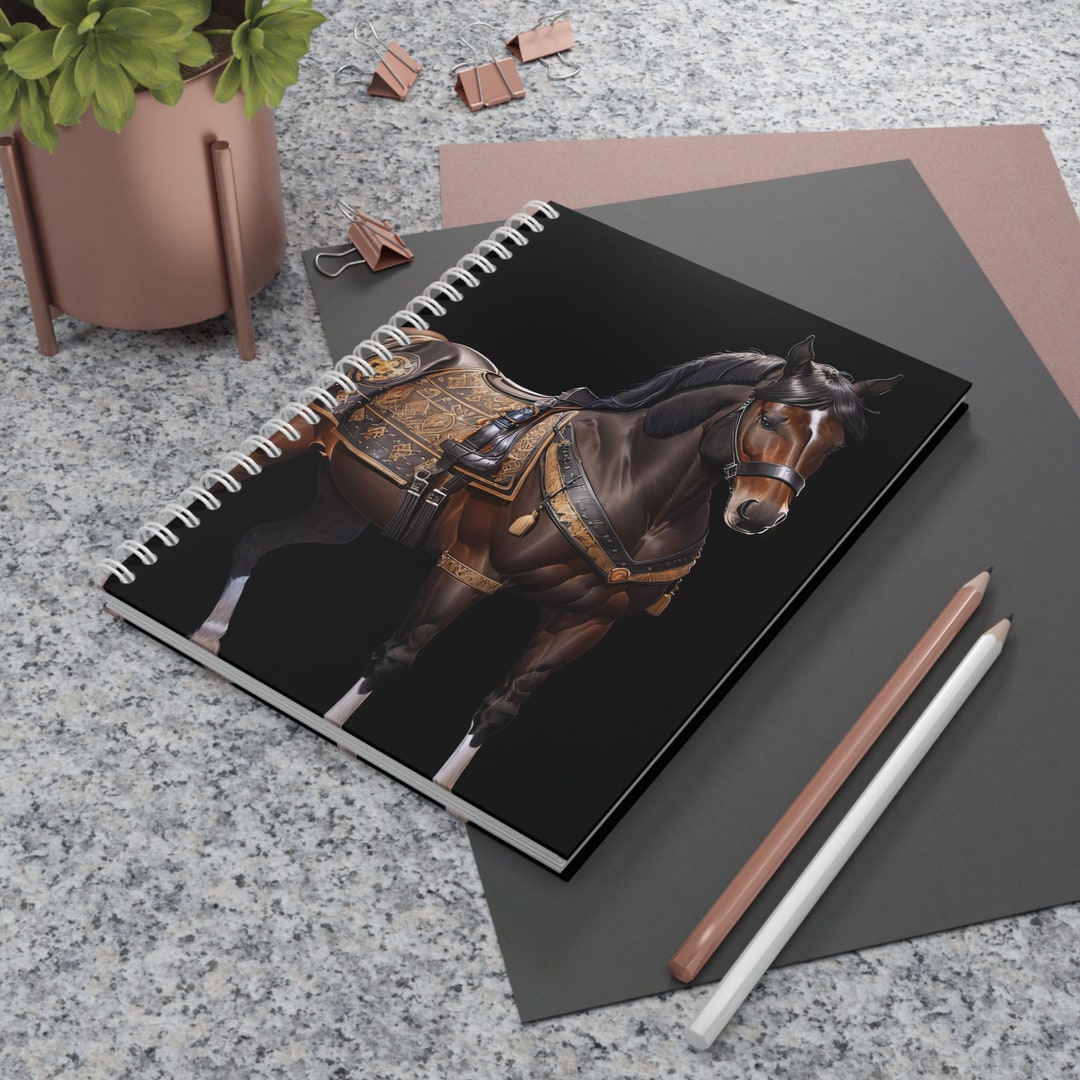 Goodnotes and Journal Spiral Notebook Gift for Horse Lover and Rider ...
