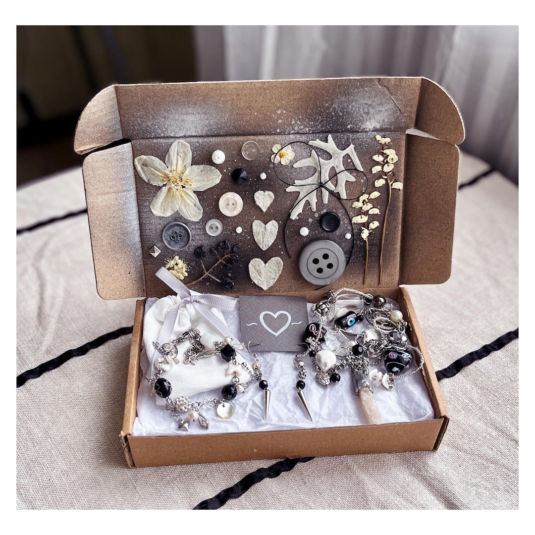 Personalized Mystery Jewelry Box: Handmade Vintage Finds Gift Set - Etsy