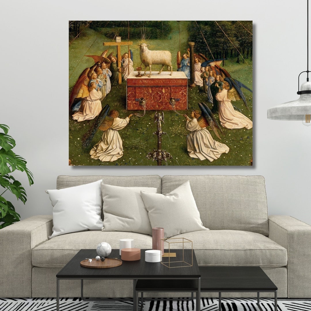 Adoration of the Mystic Lamb by Jan Van Eyck and Hubert Van Eyck Canvas ...