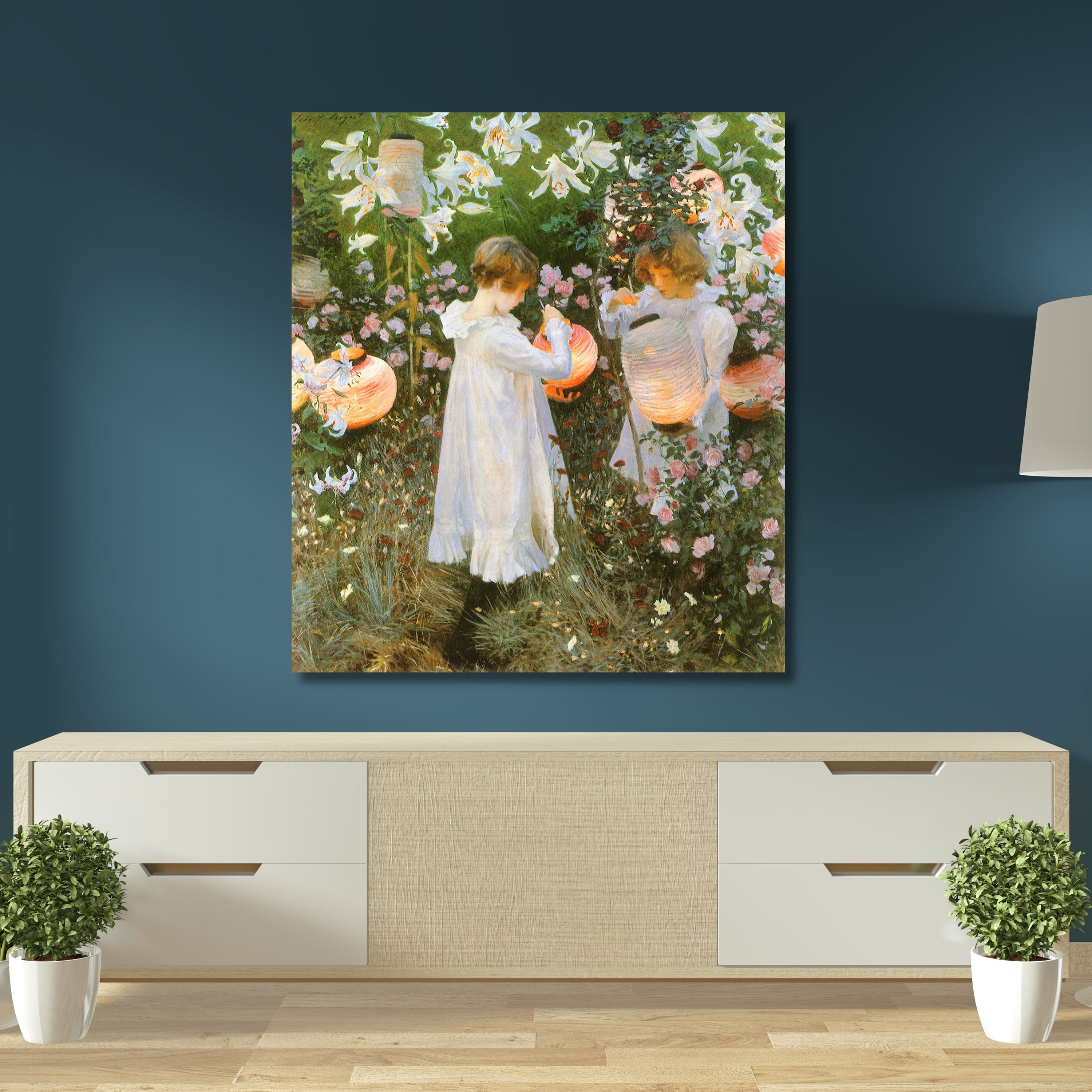 John Singer Sargent-carnation Lily Lily Rose 1885 Canvas, John Singer ...