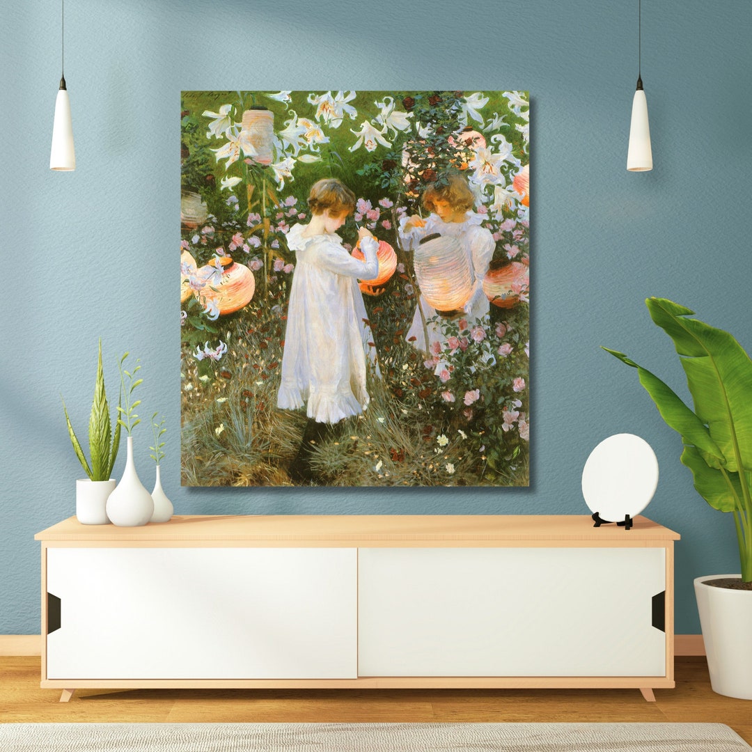 John Singer Sargent-carnation Lily Lily Rose 1885 Canvas, John Singer ...