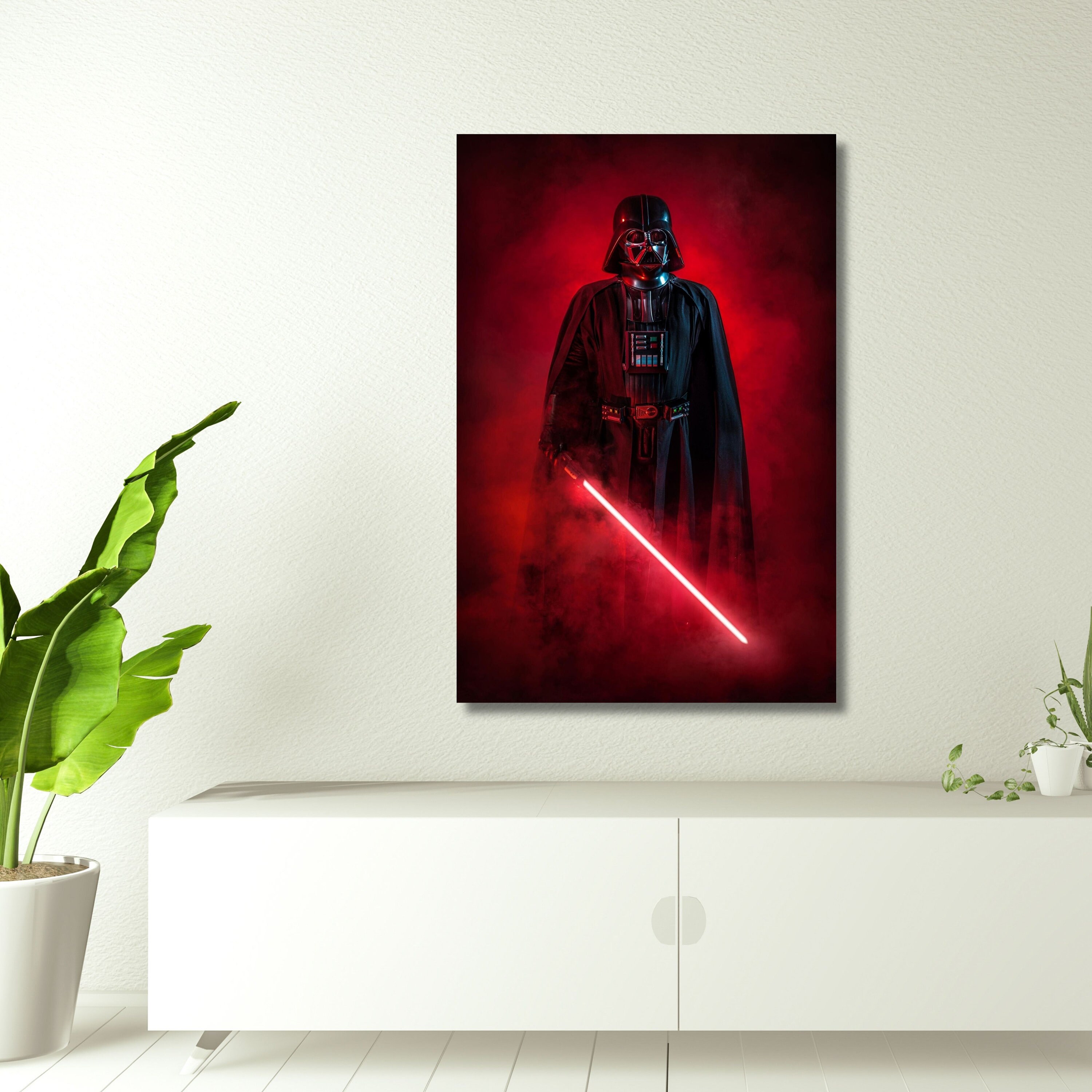 Darth Vader Poster, Starwars Darth Vader Print on Canvas, Starwars ...