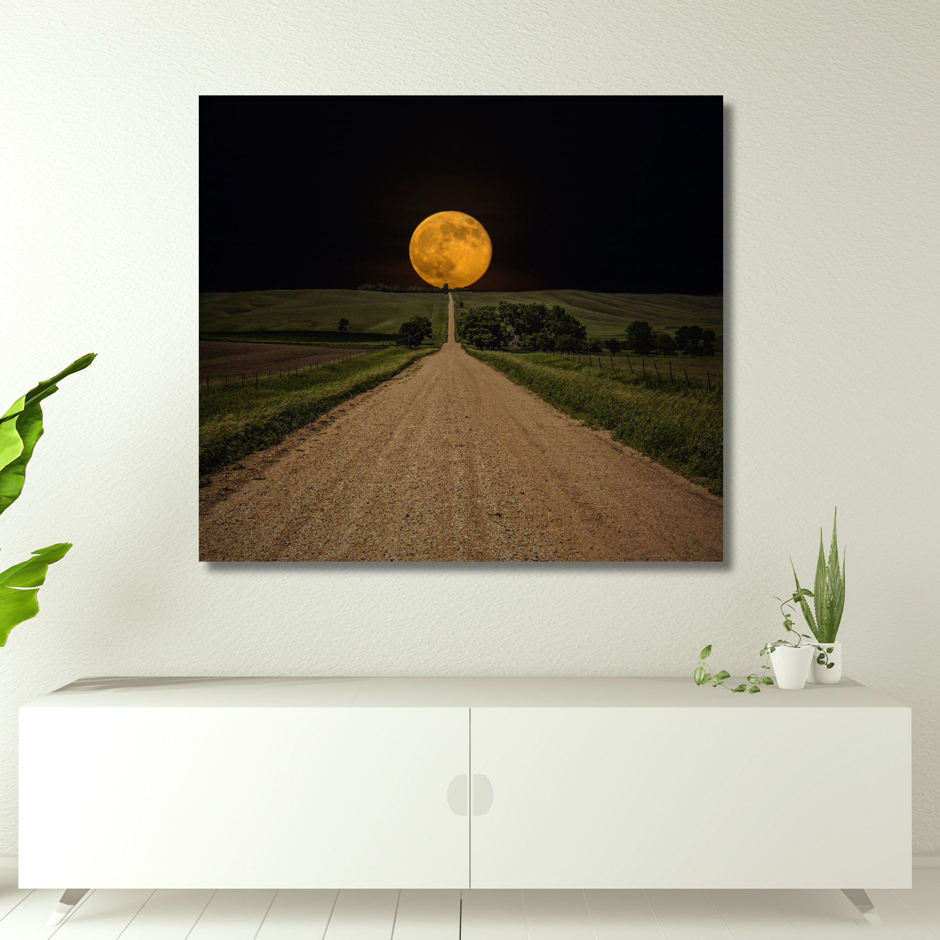Super Moon Canvas Art, Moon Poster, Moon Landscape Canvas, NASA Images ...