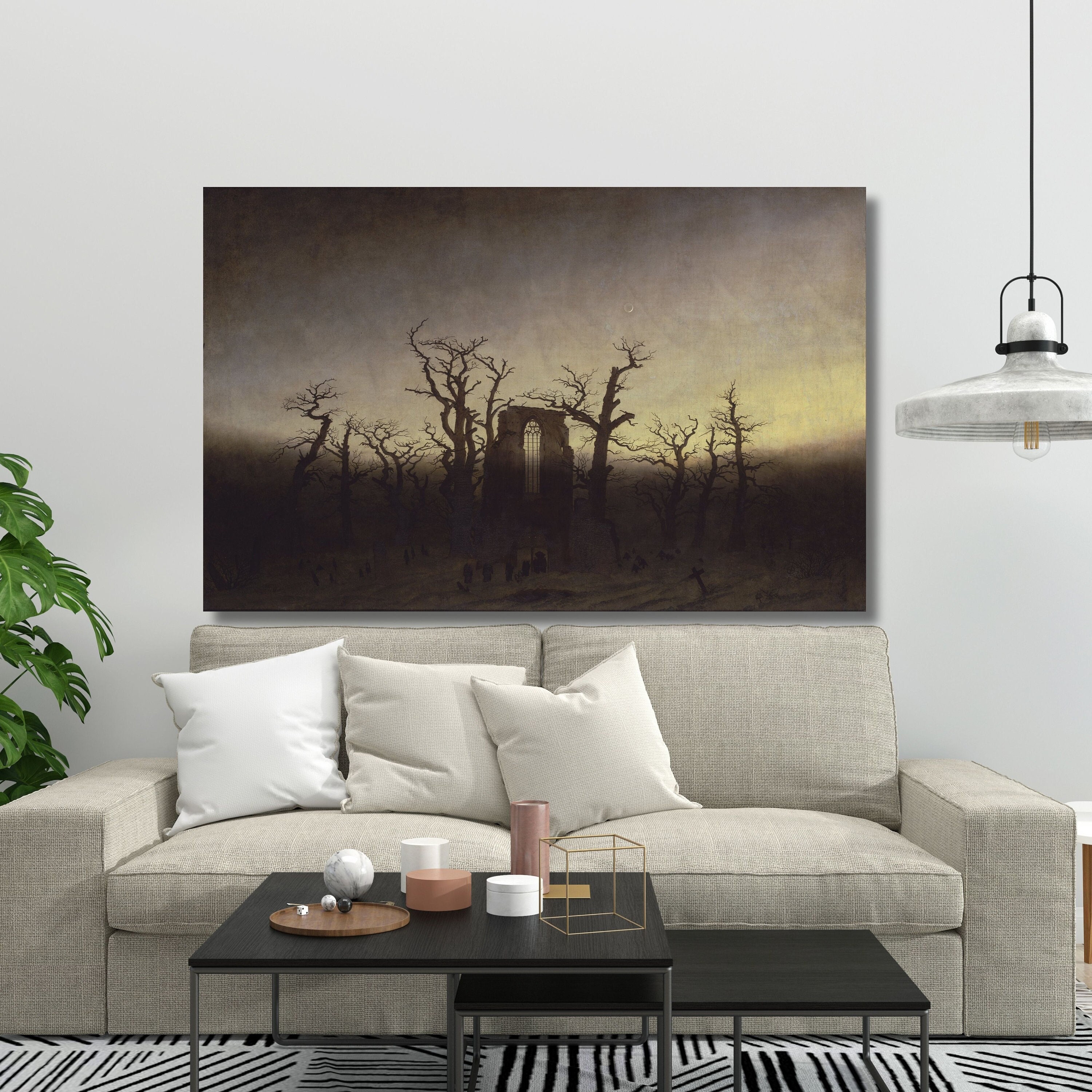 Caspar David Friedrich-among Oak Trees Canvas,caspar David Friedrich ...