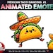 Animated Mexican Taco Dancing- Twitch, Youtube, Discord | Mexican Taco ...