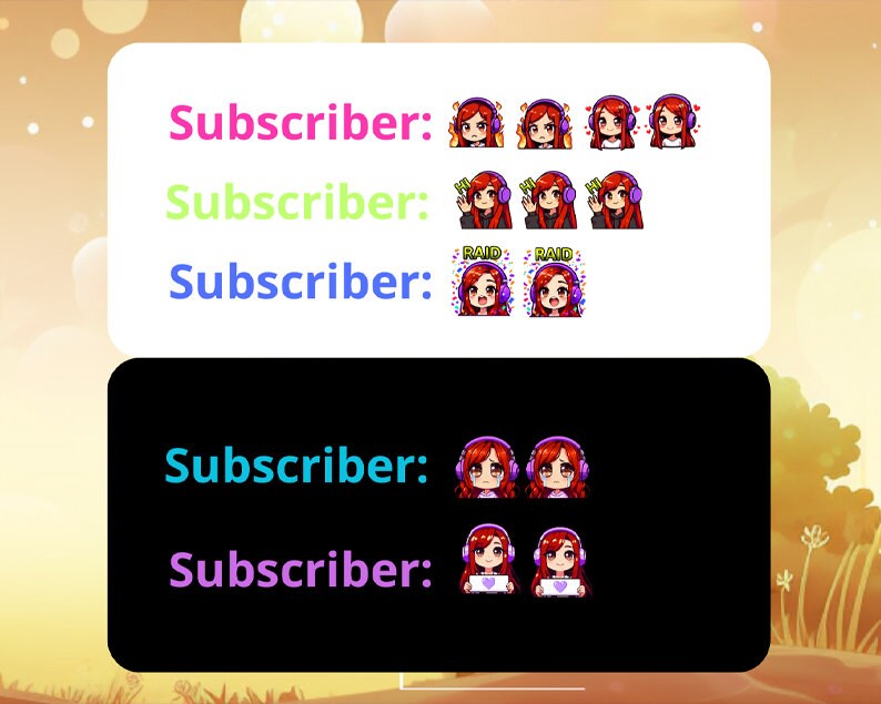 Red Hair Girl Twitch Emotes for Streaming - Youtube Emotes Discord ...