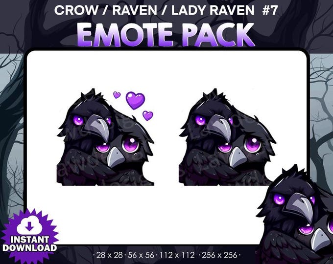 Raven / Crow Hug Lady Crow -twitch, Youtube, Discord | Killers | Spooky ...
