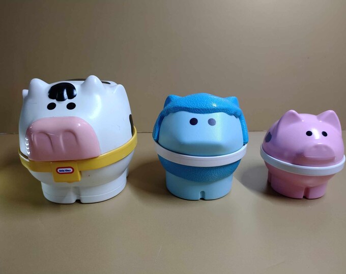 Little Tikes Farm Nesting Animals Stacking Toy Cow, Sheep, & Pig. - Etsy