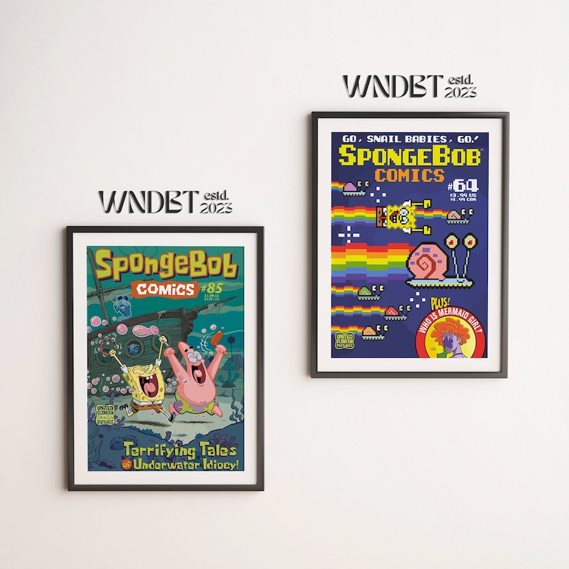 Spongebob Poster - Etsy
