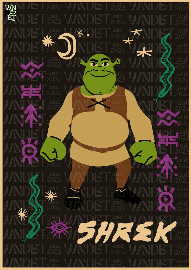 FULL HD Shrek Posters, Four in One, Total Package, 600 Dpi Resolution ...