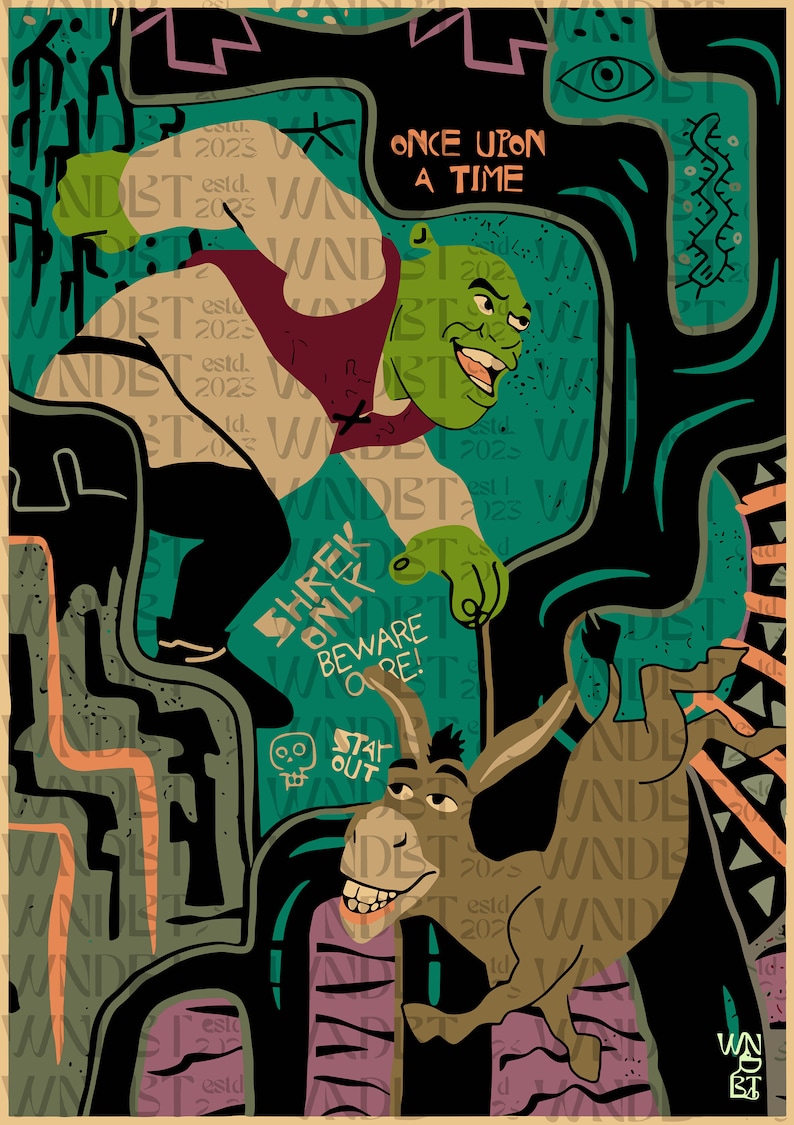 FULL HD Shrek Posters, Four in One, Total Package, 600 Dpi Resolution ...