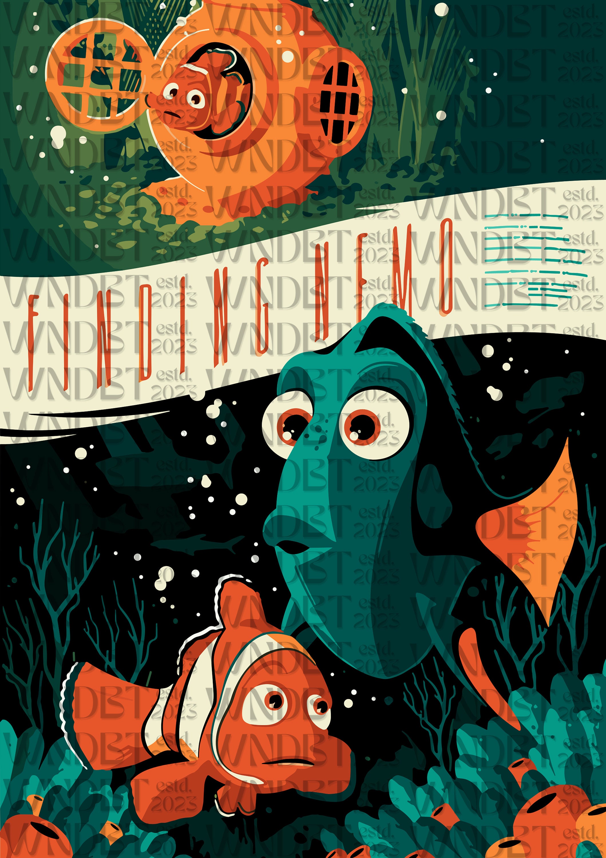 FULL HD Finding Nemo Poster, 600 Dpi Resolution, Hand-drawn, Home Decor ...