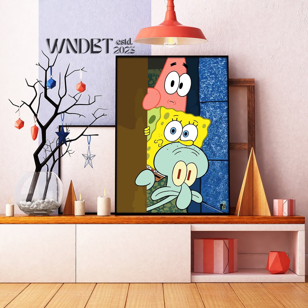 FULL HD Spongebob Poster, 600 Dpi Resolution, Cartoon Poster, Hand ...