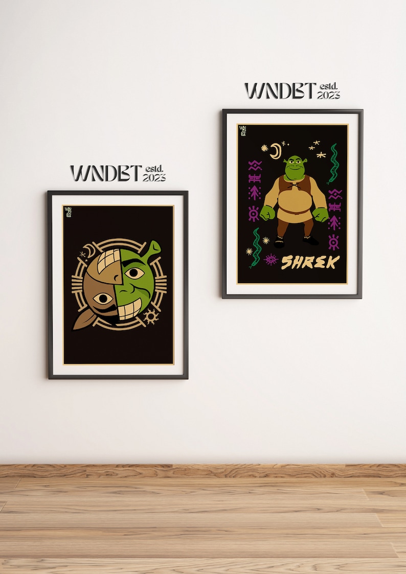 FULL HD Shrek Posters, Four in One, Total Package, 600 Dpi Resolution ...