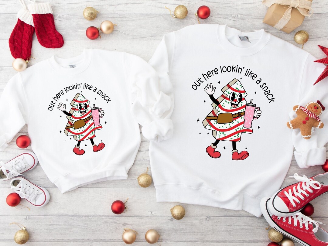 Out Here Lookin' Like a Snack Sweater, Snack Tree Sweater, Christmas ...