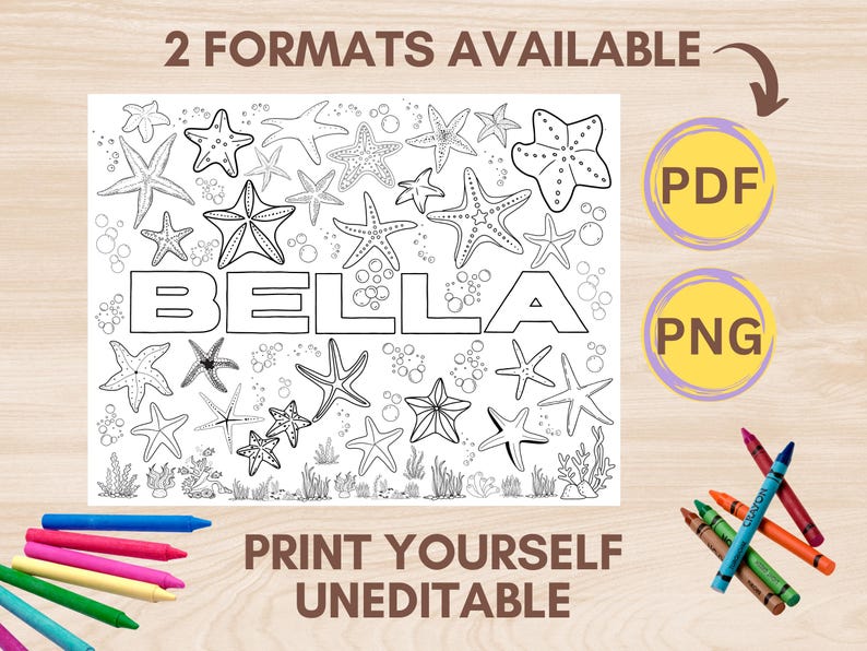 Customizable Coloring Pages for Kids Personalized Kids Coloring Pages ...