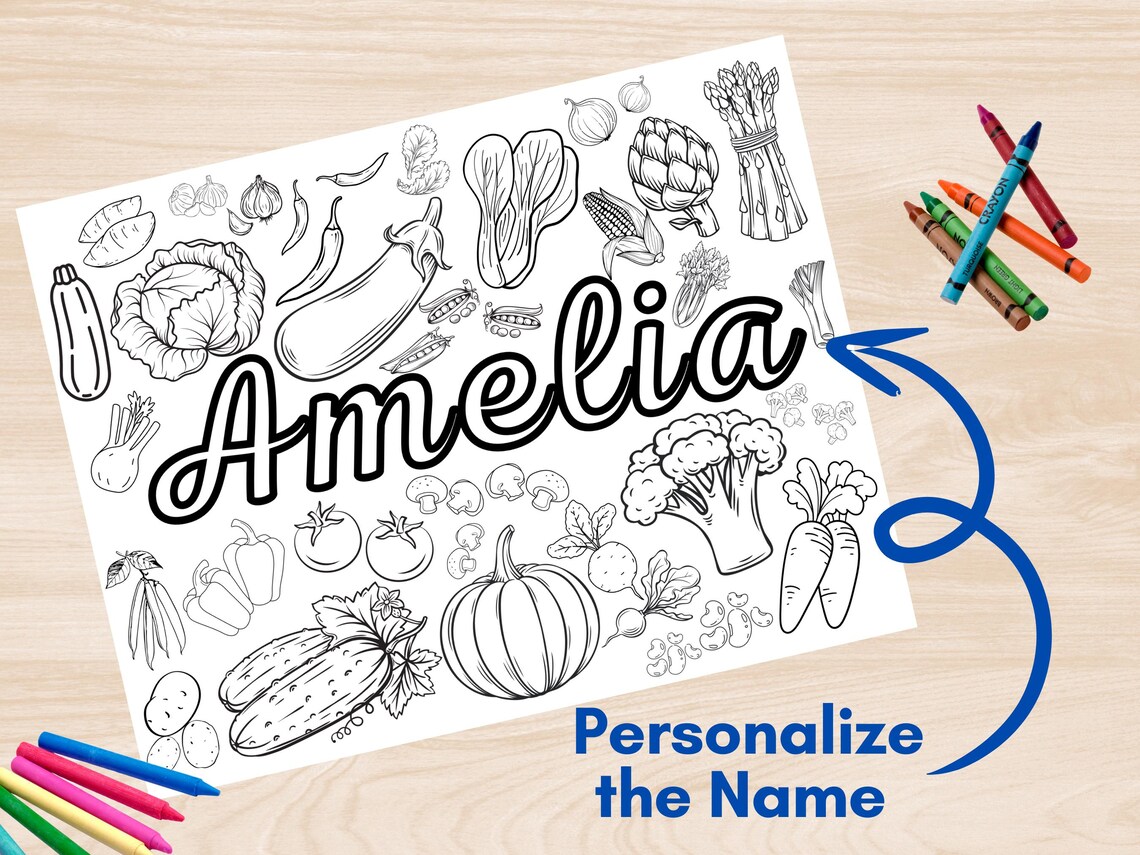 Customizable Coloring Pages for Kids Personalized Coloring Pages for ...
