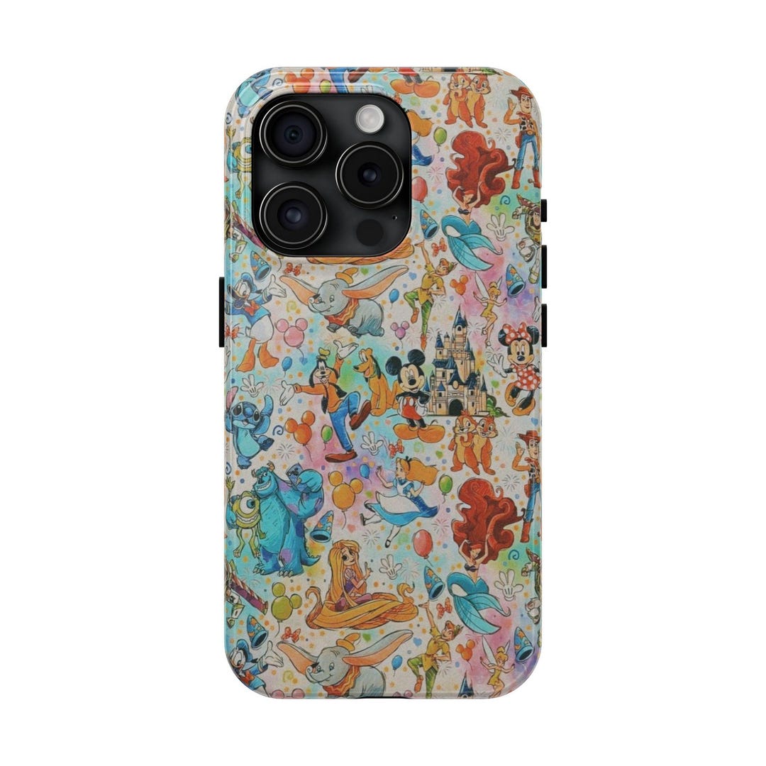 Colorful Disney Character Phone Case iPhone & Samsung – Cute Cartoon ...