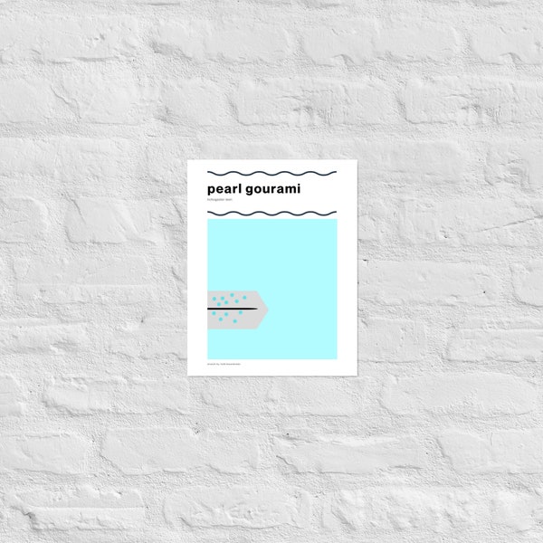 Pearl Gourami Poster - Etsy