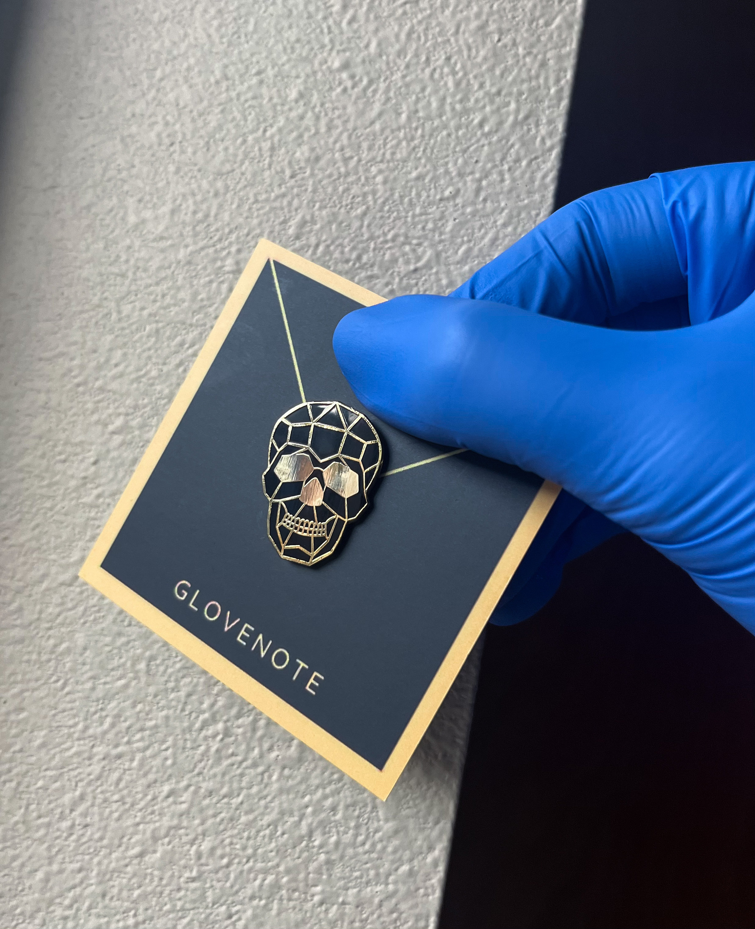 Skull Anatomy Enamel Lapel Pin and Magnet - Multicolored, Black or Grey ...