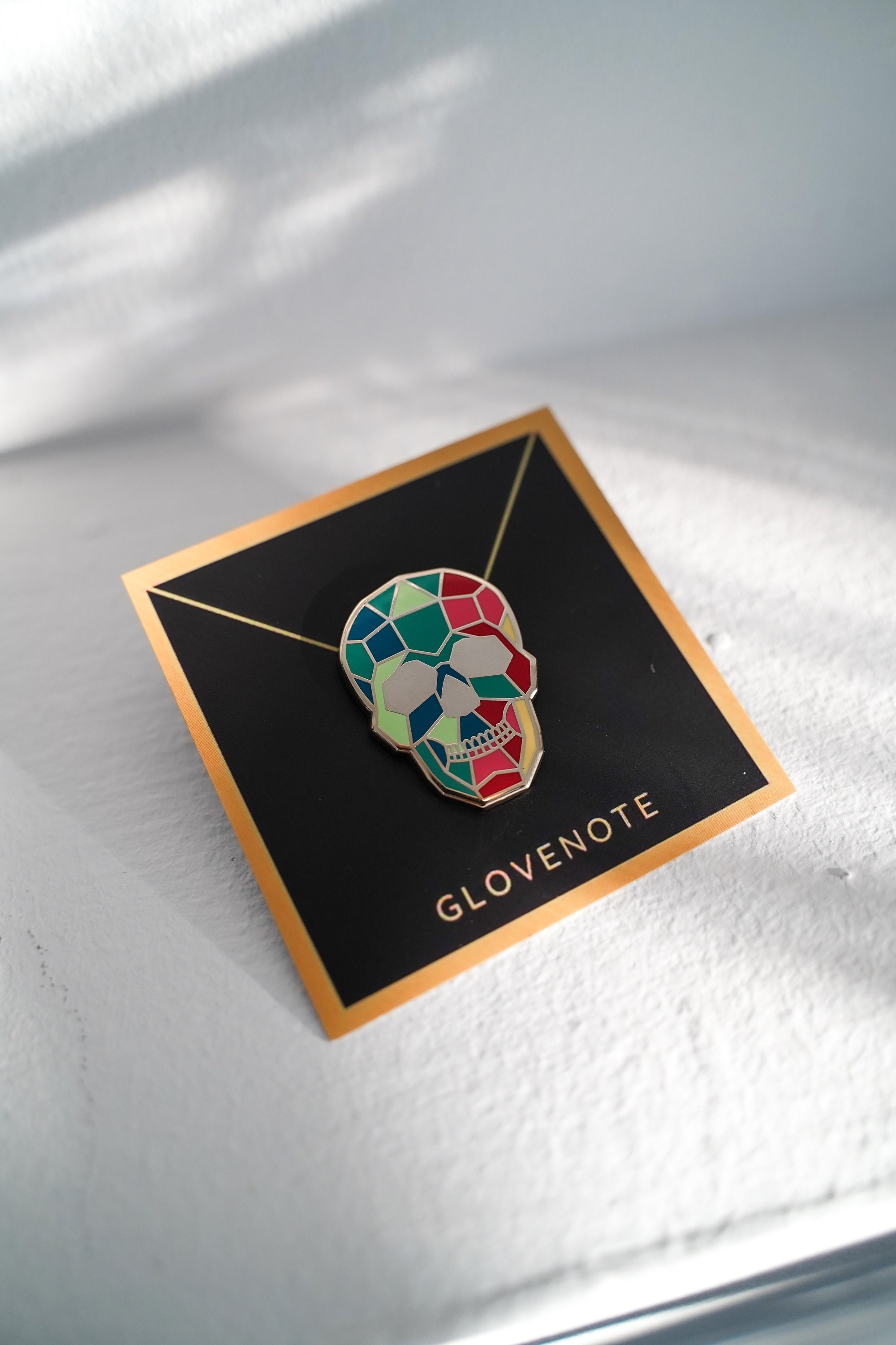 Skull Anatomy Enamel Lapel Pin and Magnet - Multicolored, Black or Grey ...
