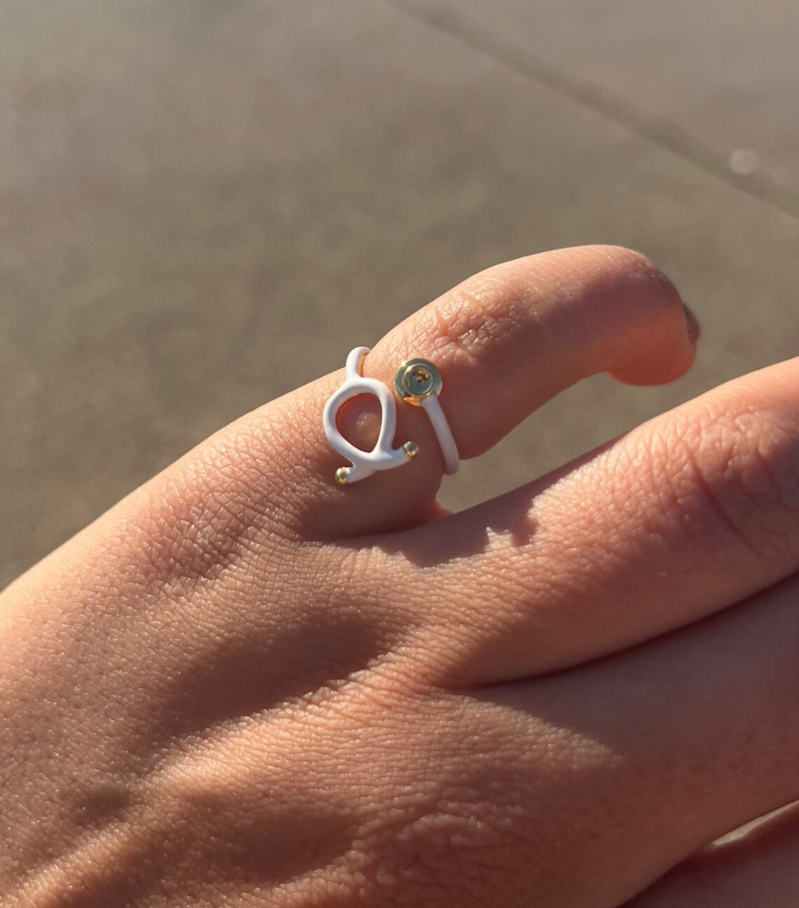 Stethoscope Ring - Adjustable Ring for Nurses, Pre-med, STEM Students ...