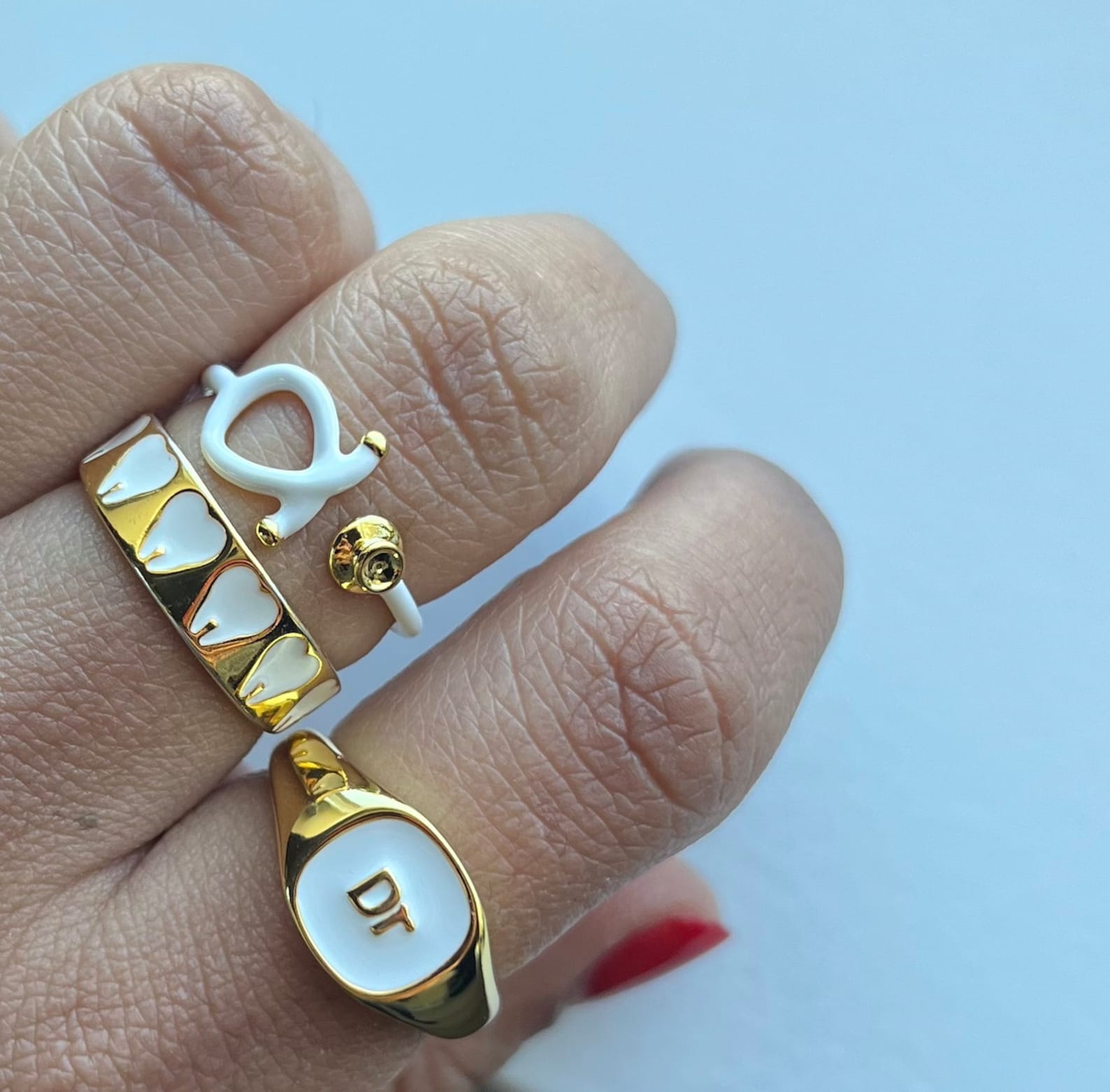 Stethoscope Ring - Adjustable Ring for Nurses, Pre-med, STEM Students ...