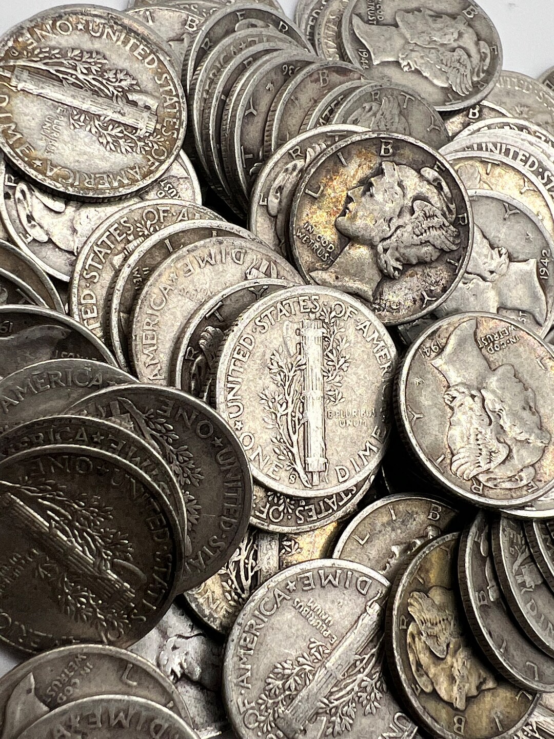 Mercury Dime Lot of 10 1930-1945 - Etsy