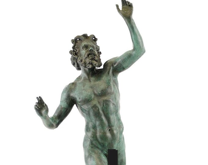 Bronze Faun - Fauno Danzante From Pompeii - Signed Milo - Satyr Figure ...