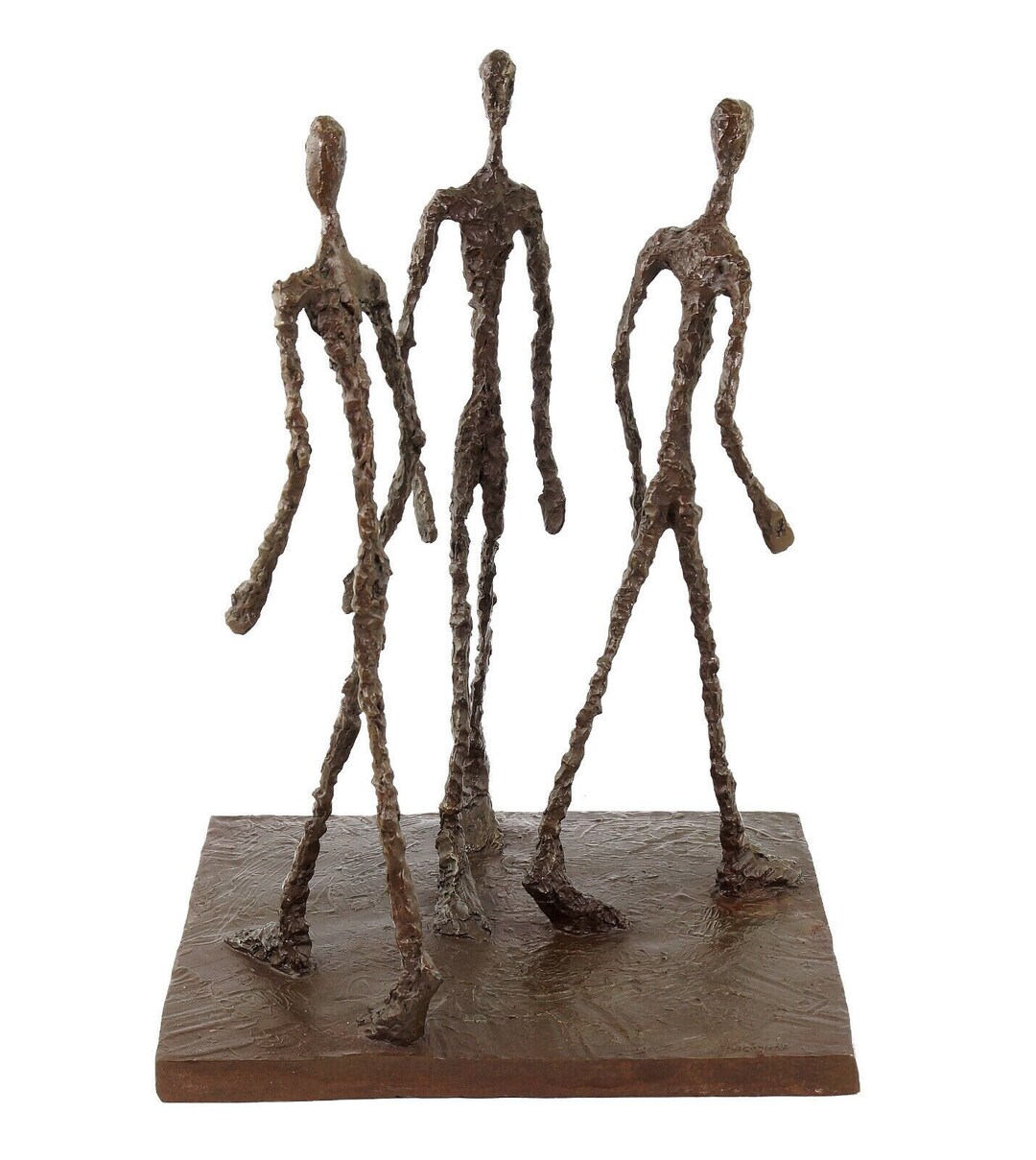 Three Men Walking II Alberto Giacometti Modern Art Sculpture ...