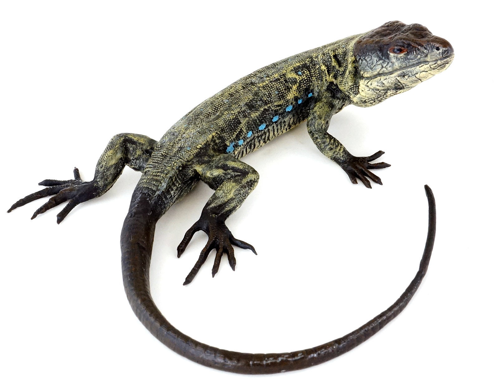 Vienna Bronze Lizard Iguana Statue Reptile Authentic Animal Figure Hand ...