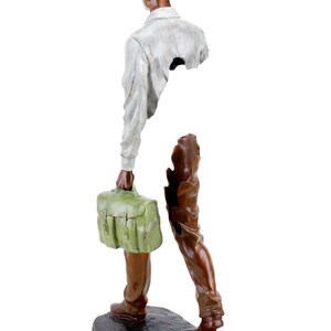 Contemporary Bronze Sculpture Erased Man II Martin Klein Handpainted ...