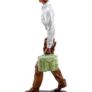 Contemporary Bronze Sculpture Erased Man II Martin Klein Handpainted ...