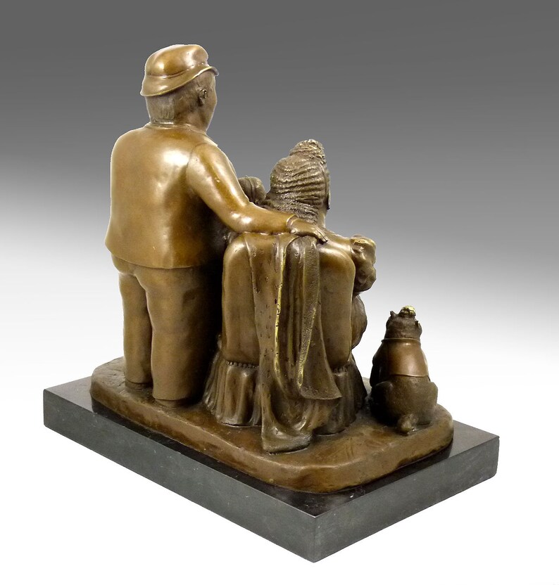 Large Modern Bronze Sculpture the Family Fernando Botero Signed 20kg ...