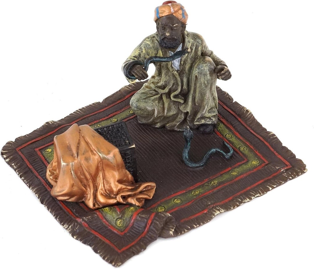 Vienna Bronze Figure Snake Charmer Orient Decoration Bedouin Desert ...
