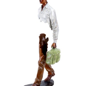 Contemporary Bronze Sculpture Erased Man II Martin Klein Handpainted ...