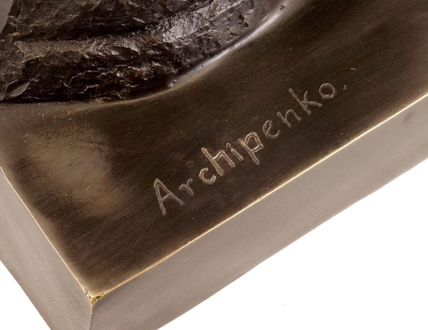 King Solomon 1963 Alexander Archipenko Cubist Bronze Figure Signed ...