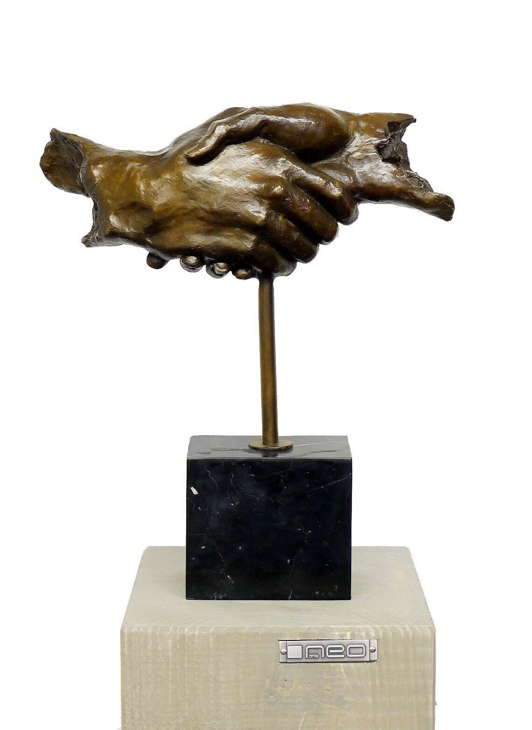 Friendship Homage to Salvador Dali Partnership Bronze Figure Sculpture ...