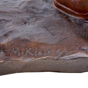 Contemporary Bronze Sculpture Erased Man II Martin Klein Handpainted ...