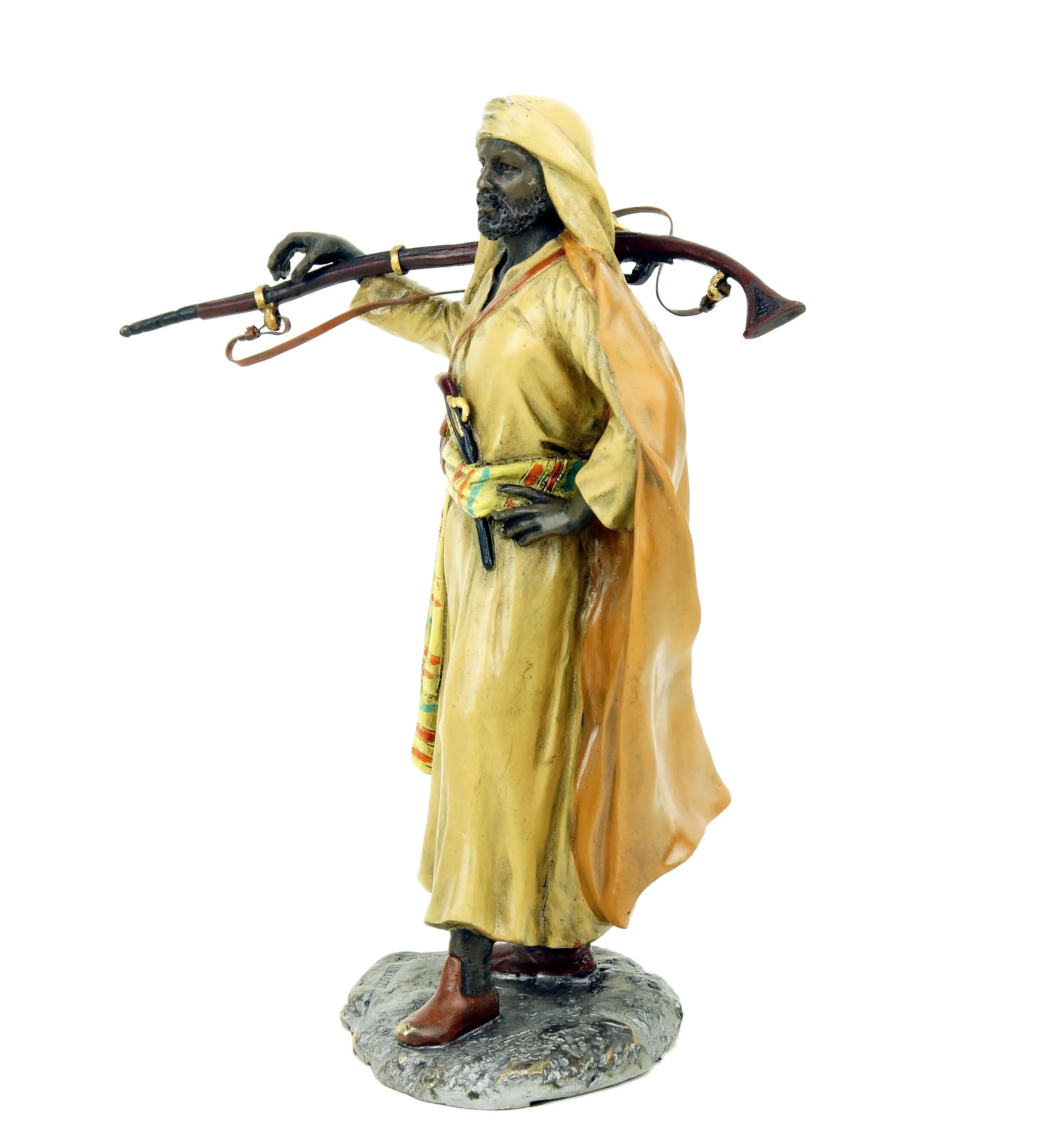Vienna Bronze Figure Arabian Warrior With Rifle Bergmann Stamp Orient ...