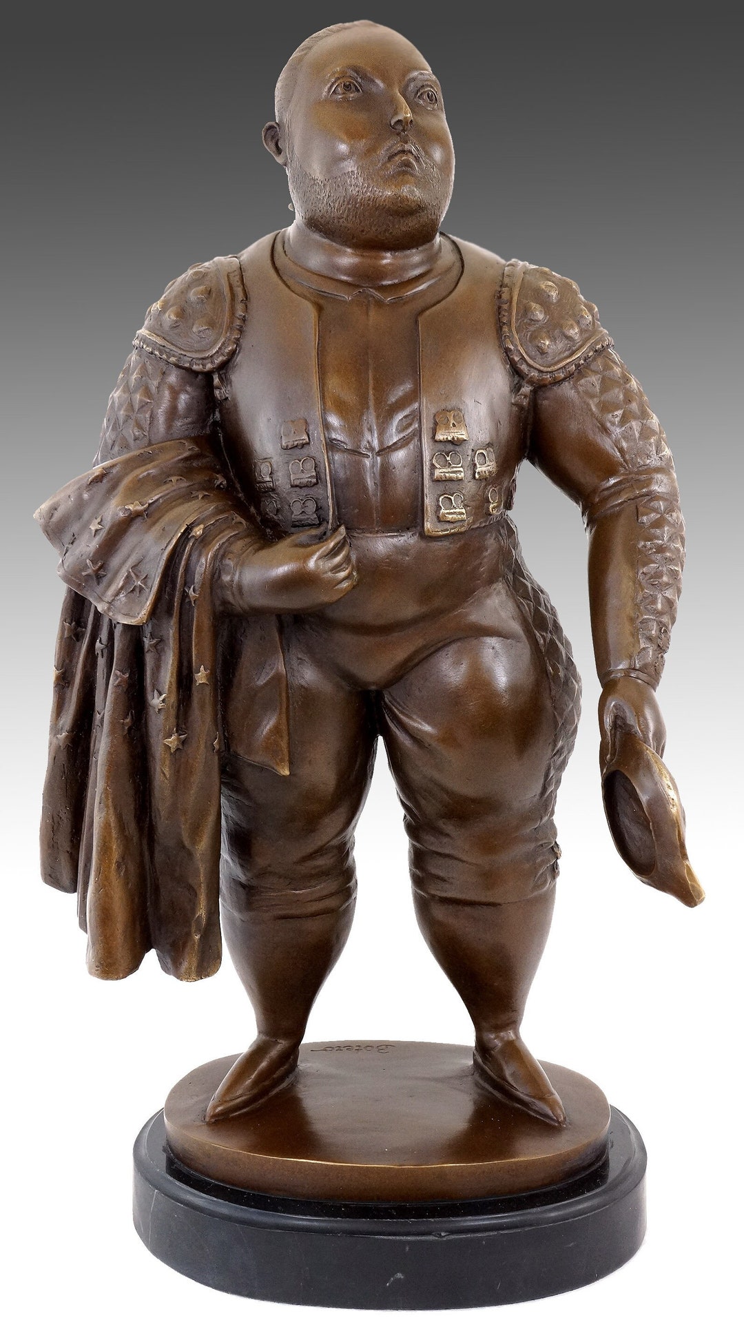 Fernando Botero Torero Bullfighter Signed Matador Bronze Sculpture ...