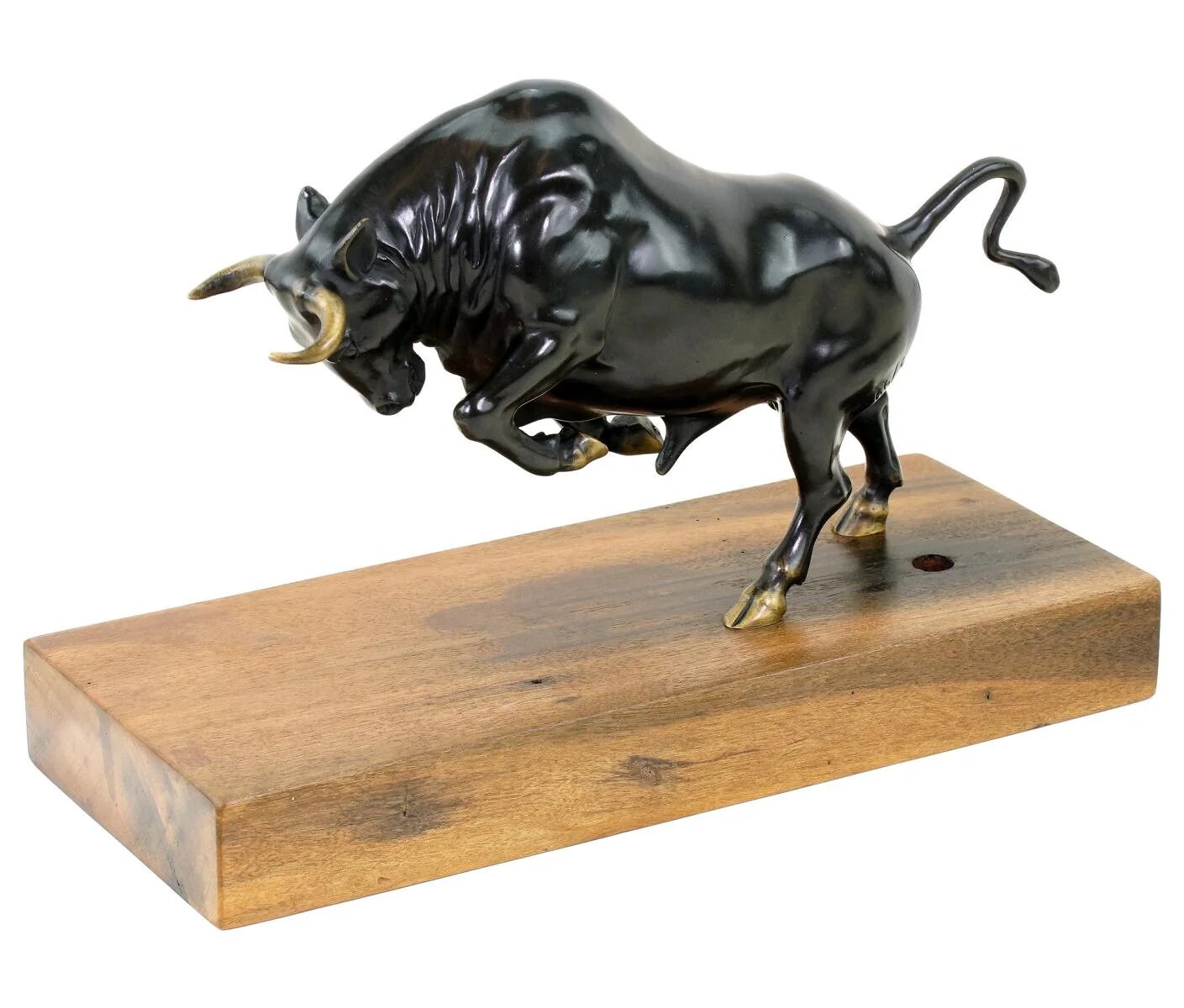 Limited Bronze Sculpture on Ship's Plank Bull / Stock Exchange / Taurus ...