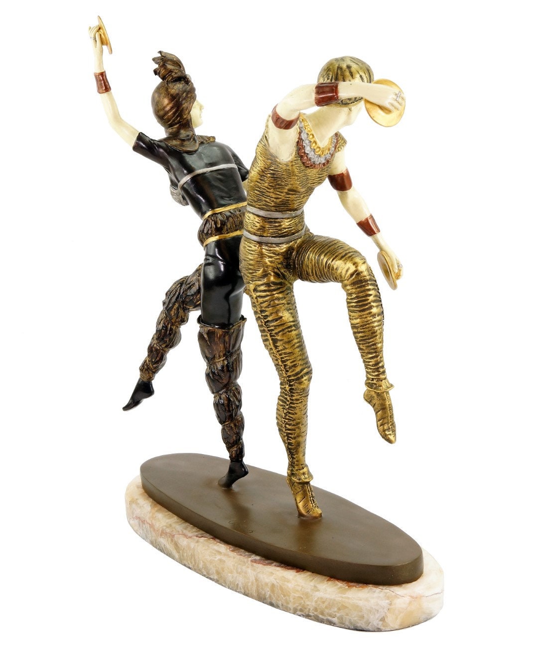 Art Deco Bronze Sculpture Harlequin Dancer Signed Chiparus - Etsy