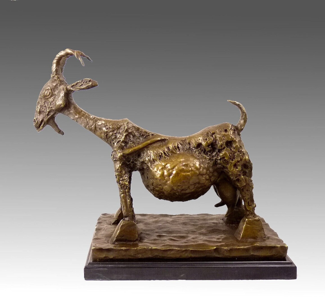 Pablo Picasso Bronze Figure She Goat 1950 Signed Statue Modern ...