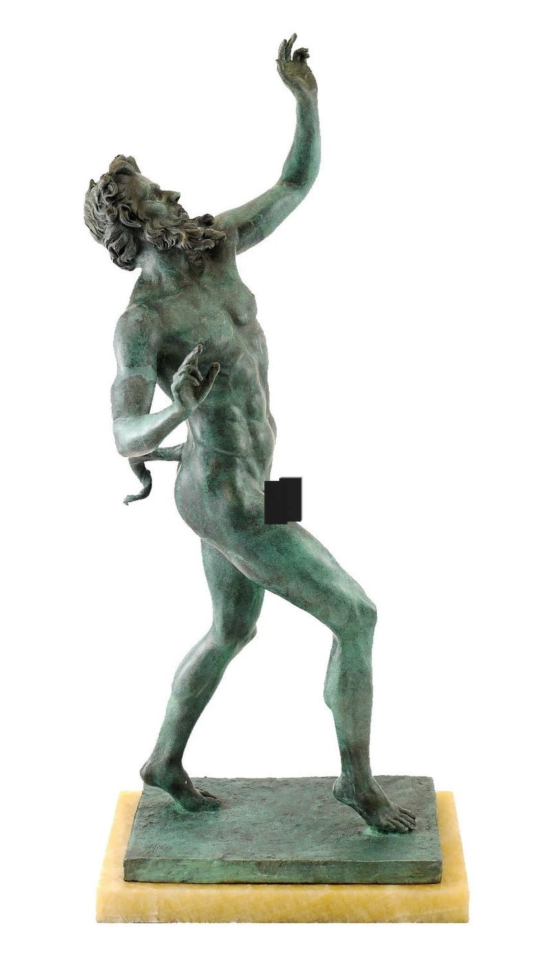 Faun Made of Bronze Fauno Danzante From Pompeii Signed Milo Satyr ...